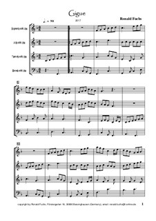 Gigue by R. Fuchs - sheet music on MusicaNeo
