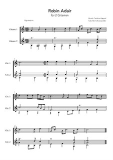 Robin Adair by C. Keppel - sheet music on MusicaNeo