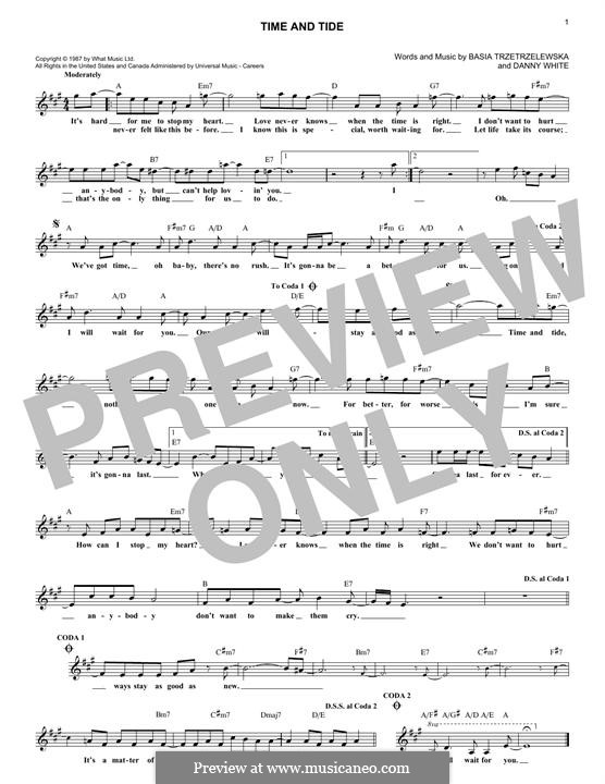 Time and Tide (Basia) by B. Trzetrzelewska, D. White on MusicaNeo