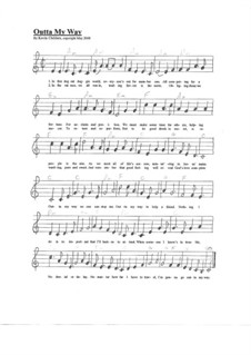Outta My Way by K. Childers - sheet music on MusicaNeo