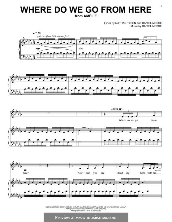 Where Do We Go from Here by D. Messe - sheet music on MusicaNeo