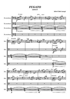 Fugato by E. Čekić - sheet music on MusicaNeo