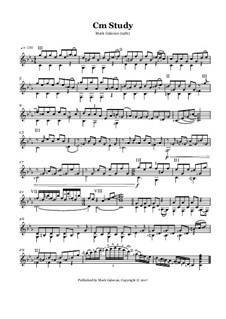 Cm Study by M. Galavan - sheet music on MusicaNeo
