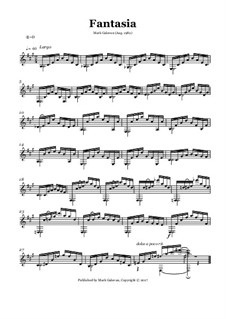 Fantasia by M. Galavan - sheet music on MusicaNeo