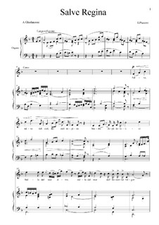 Salve Regina by G. Puccini - sheet music on MusicaNeo