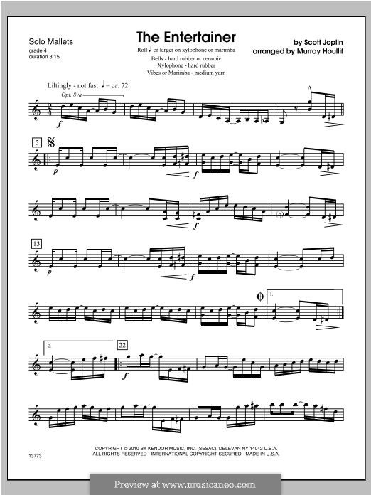 The Entertainer by S. Joplin - sheet music on MusicaNeo