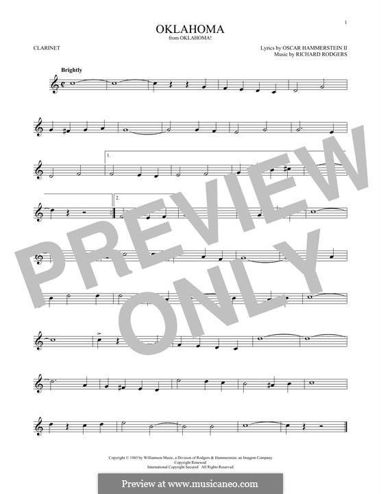 Oklahoma! by R. Rodgers - sheet music on MusicaNeo