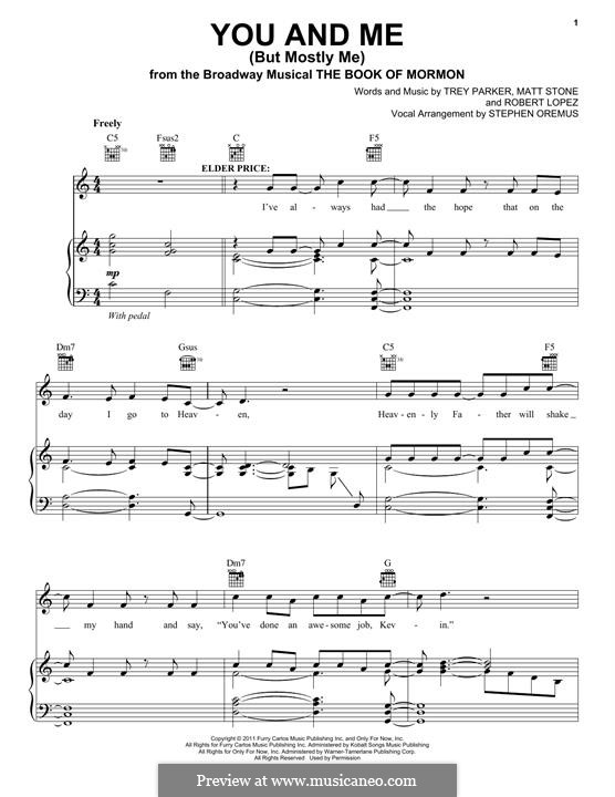 You and Me (But Mostly Me) by R. Lopez, T. Parker, M. Stone on MusicaNeo