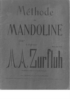 Méthode de Mandoline by A. Zurfluh - sheet music on MusicaNeo