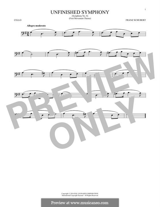 Symphony No.8 in B Minor 'Unfinished', D.759 by F. Schubert on MusicaNeo