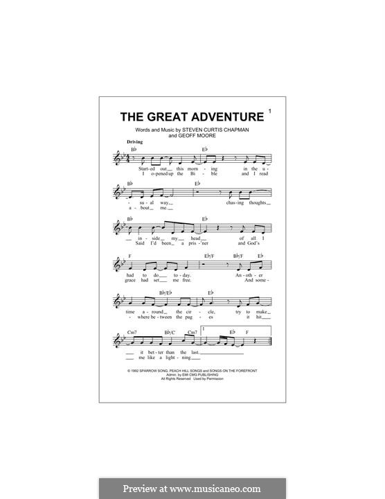 The Great Adventure by G. Moore - sheet music on MusicaNeo