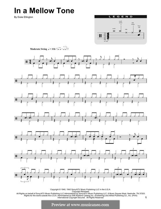 In a Mellow Tone by D. Ellington - sheet music on MusicaNeo