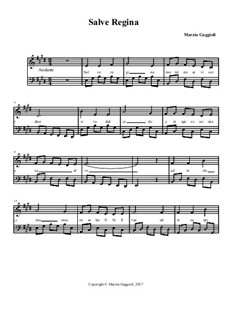Salve Regina by M. Gaggioli - sheet music on MusicaNeo