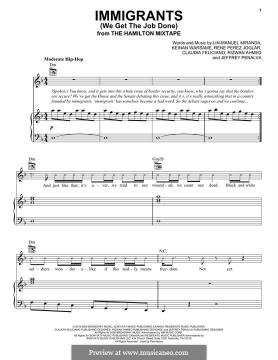 Immigrants (We Get the Job Done) by K.A. Warsame, L. Miranda, C ...