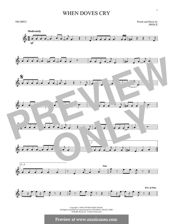 When Doves Cry by Prince - sheet music on MusicaNeo