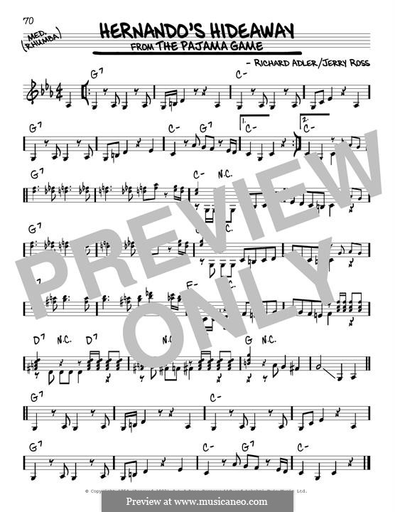 Hernando's Hideaway by J. Ross, R. Adler - sheet music on MusicaNeo Hernando's Hideaway by J. Ross, R. Adler - sheet music on MusicaNeo