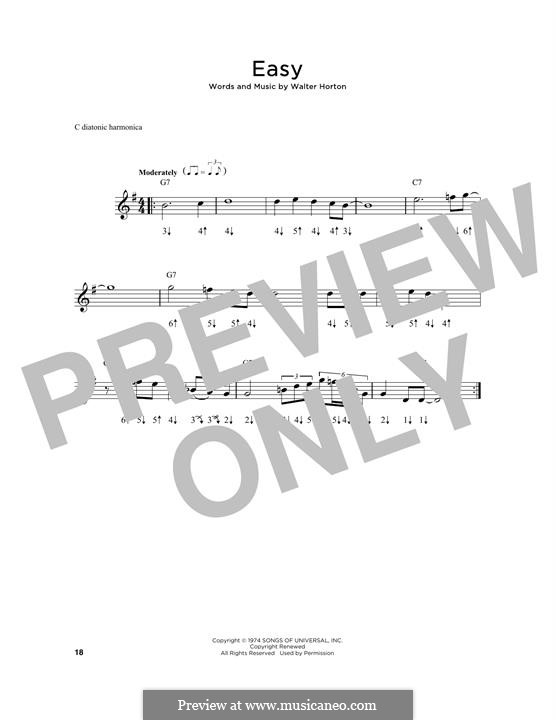 Easy by W. Horton - sheet music on MusicaNeo