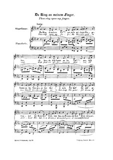 No.4 Thou Ring upon My Finger (Woman's Love and Life, Op.42) by R ...