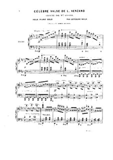 Célèbre valse de L. Venzano by L.J.A. Lefébure-Wély on MusicaNeo