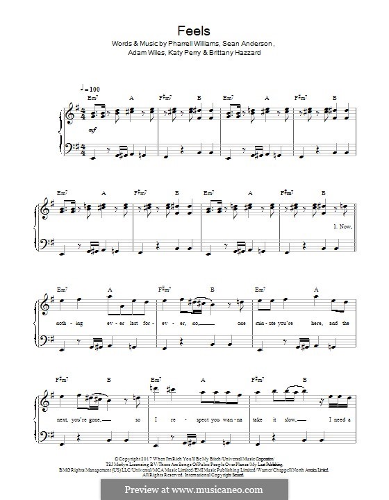 Feels (Calvin Harris feat. Pharrell Williams) by A. Wiles, K. Perry, P ...