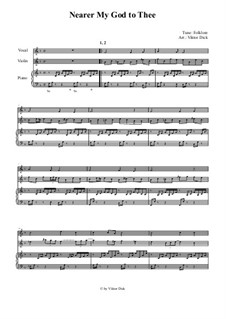 Nearer My God To Thee by folklore - sheet music on MusicaNeo