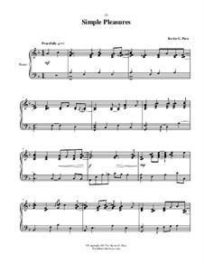 Simple Pleasures by K.G. Pace - sheet music on MusicaNeo