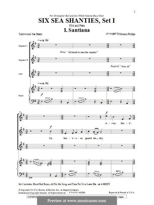 Sea Shanty Sheet Music