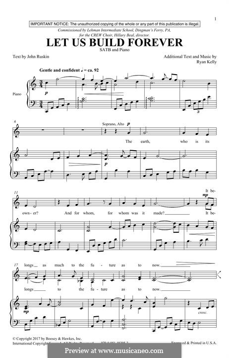 Let Us Build Together by R. Kelly - sheet music on MusicaNeo