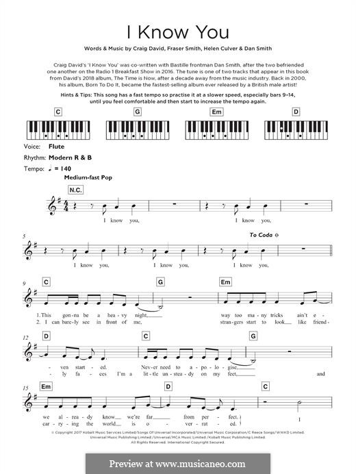 I Know You Craig David Feat Bastille By C David D Smith F T