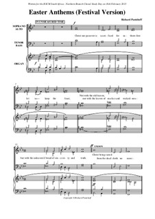 Easter Anthems (2) by R. Pantcheff - sheet music on MusicaNeo