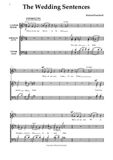 The Wedding Sentences by R. Pantcheff - sheet music on MusicaNeo