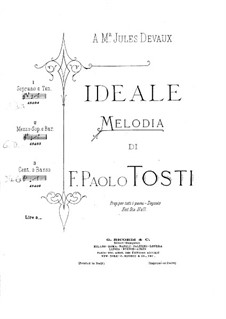 Ideale by F.P. Tosti - sheet music on MusicaNeo