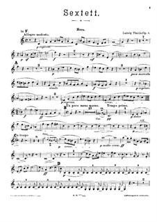 Sextet for Piano and Winds, Op.6 by L. Thuille - sheet music on MusicaNeo