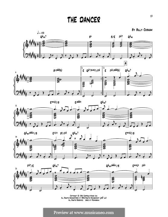 The Dancer by B. Cobham - sheet music on MusicaNeo