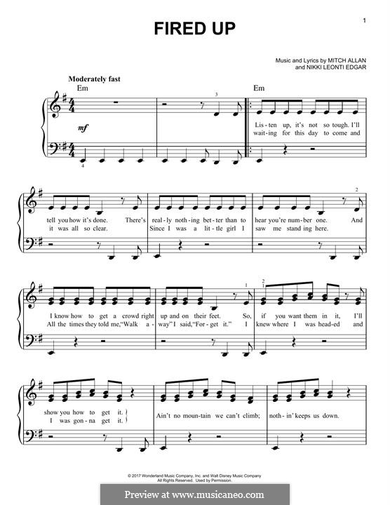 Fired Up by M. Allan, N.L. Edgar - sheet music on MusicaNeo