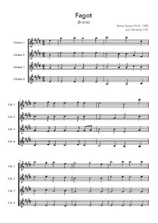 Fagot by T. Susato - sheet music on MusicaNeo