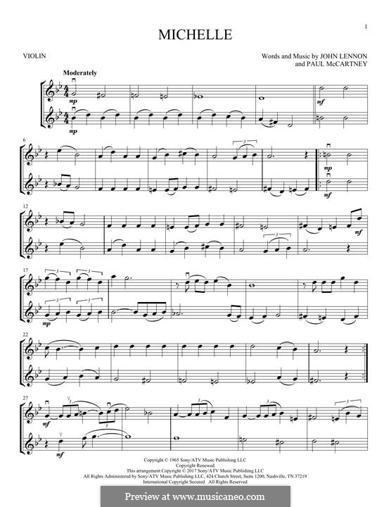 Michelle (The Beatles) by J. Lennon, P. McCartney on MusicaNeo