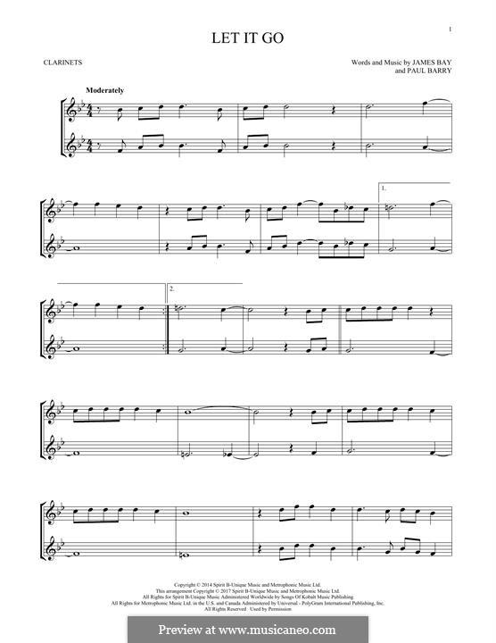 Let It Go Flute Sheet Music