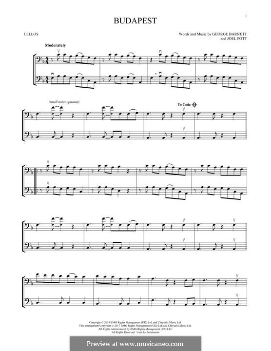 Budapest by J. Pott, G.E. Barnett - sheet music on MusicaNeo