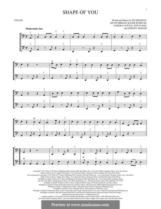 Shape Of You by E. Sheeran, Steve Mac, J. McDaid - sheet music on MusicaNeo