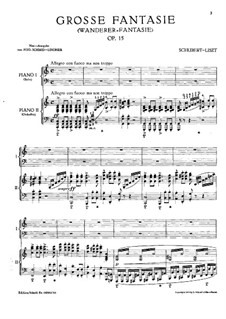 Fantasia for Piano in C Major 'Wanderer', D.760 Op.15 by F. Schubert on MusicaNeo