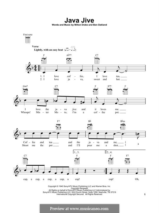 Java Jive (The Ink Spots) by B. Oakland, M. Drake on MusicaNeo