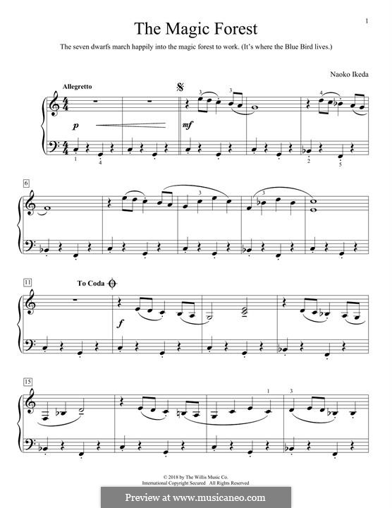 The Magic Forest by N. Ikeda - sheet music on MusicaNeo