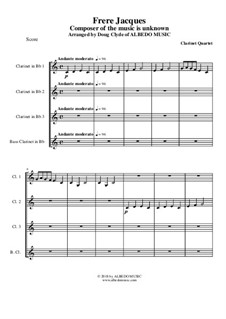 Frere Jacques (Are You Sleeping?) by folklore - sheet music on MusicaNeo