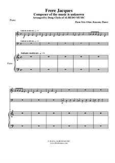 Frere Jacques (Are You Sleeping?) by folklore - sheet music on MusicaNeo
