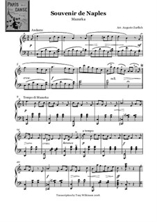 Souvenir de Naples - Mazurka by A. Zurfluh - free download on MusicaNeo