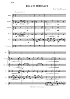 Dusk on Halloween by D.W. Solomons - sheet music on MusicaNeo