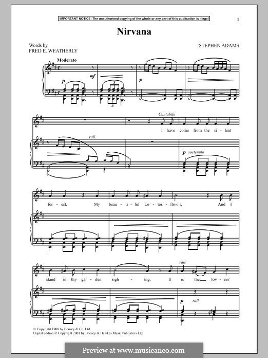 Nirvana by Stephen Adams - sheet music on MusicaNeo