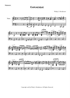 Kafkaesque, Op.36 by P. Henderson - sheet music on MusicaNeo