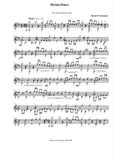 Dorian Dance by D.W. Solomons - sheet music on MusicaNeo